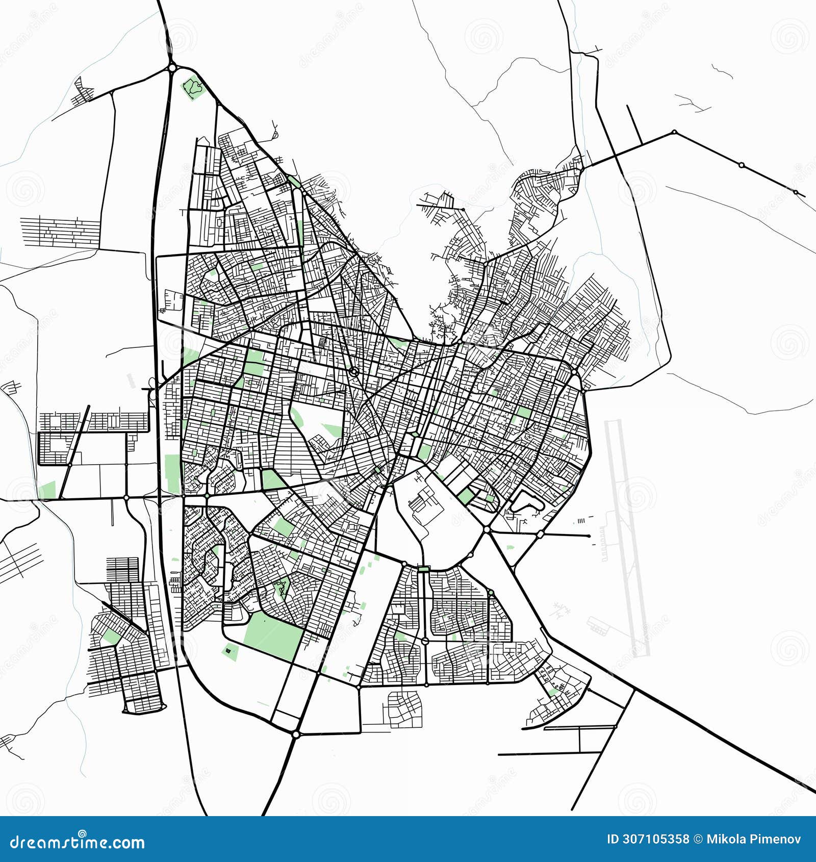 The Zahedan map. stock illustration. Illustration of drawing - 307105358