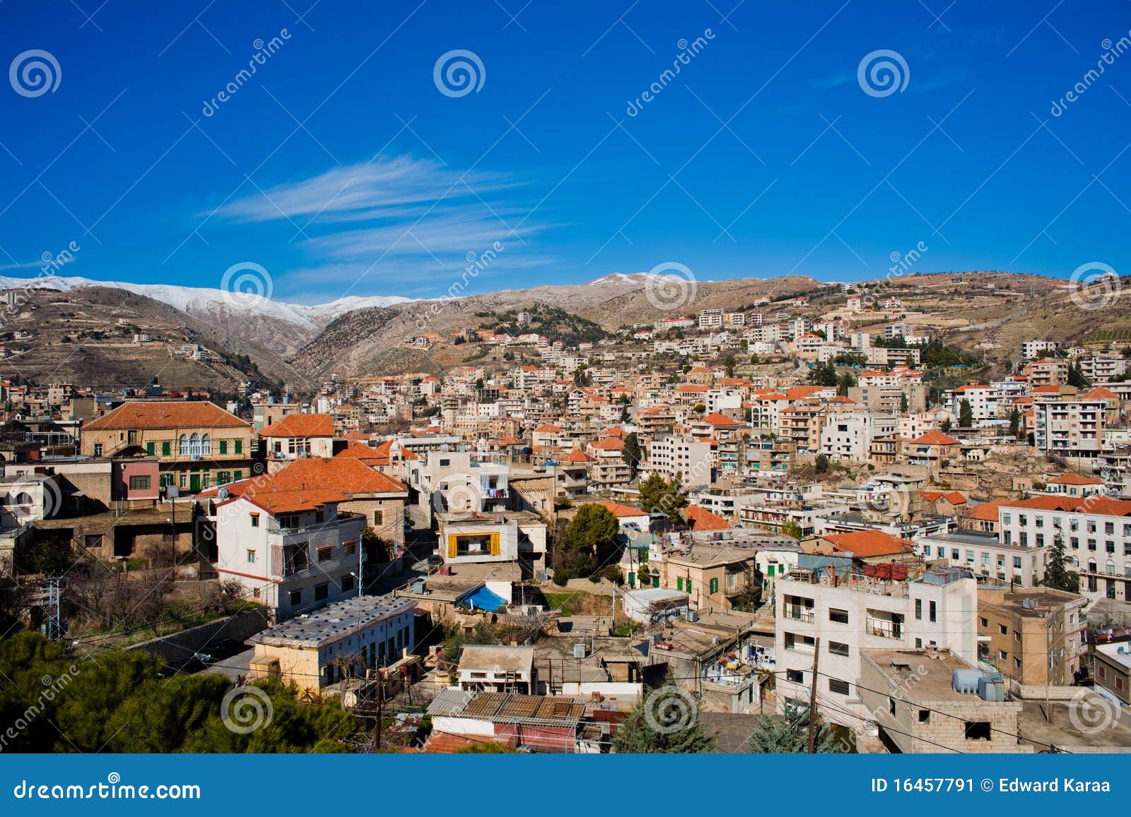 Zahle, Bekaa Valley, Lebanon. Stock Image - Image of city, christian ...