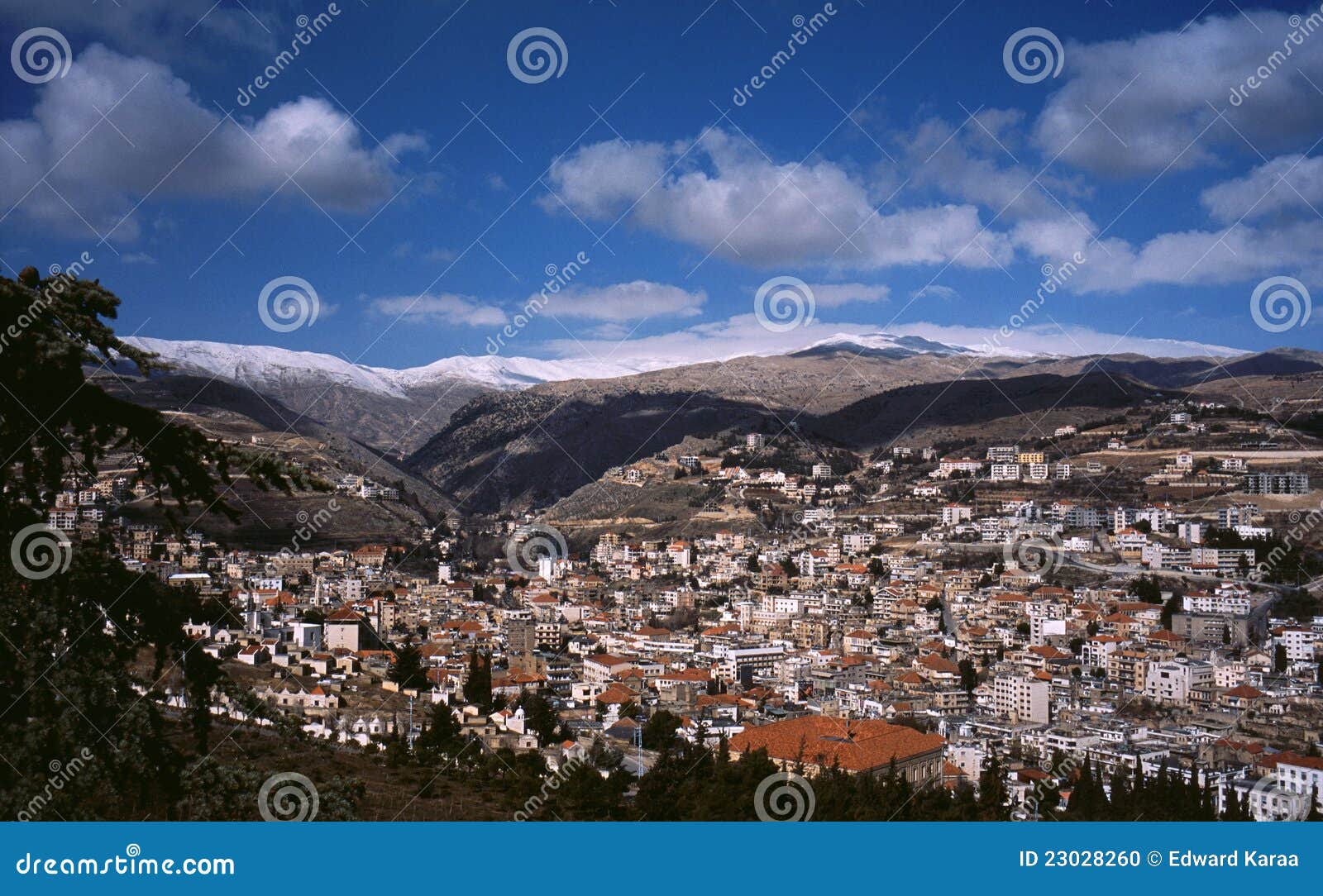 Zahle, Bekaa Valley, Lebanon. Stock Photo - Image of lebanese, winter ...