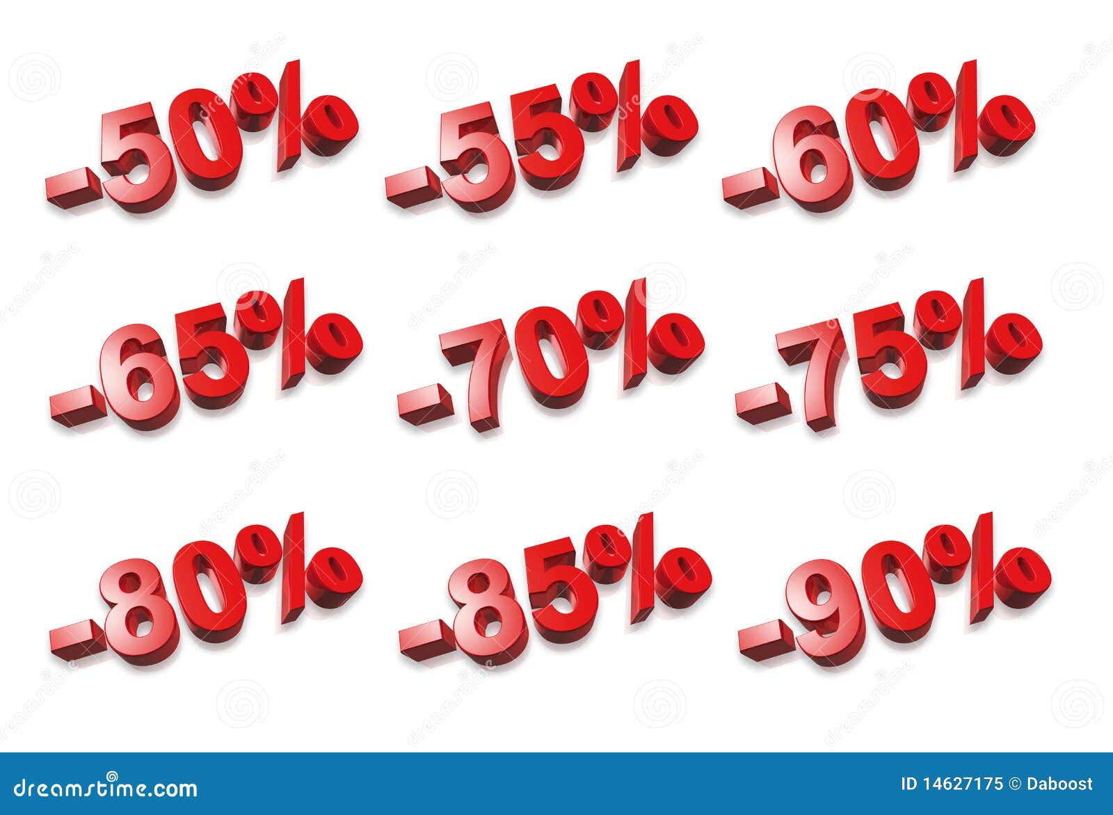 Zahlen der Prozente 3D - % stock abbildung. Illustration von siebzig ...