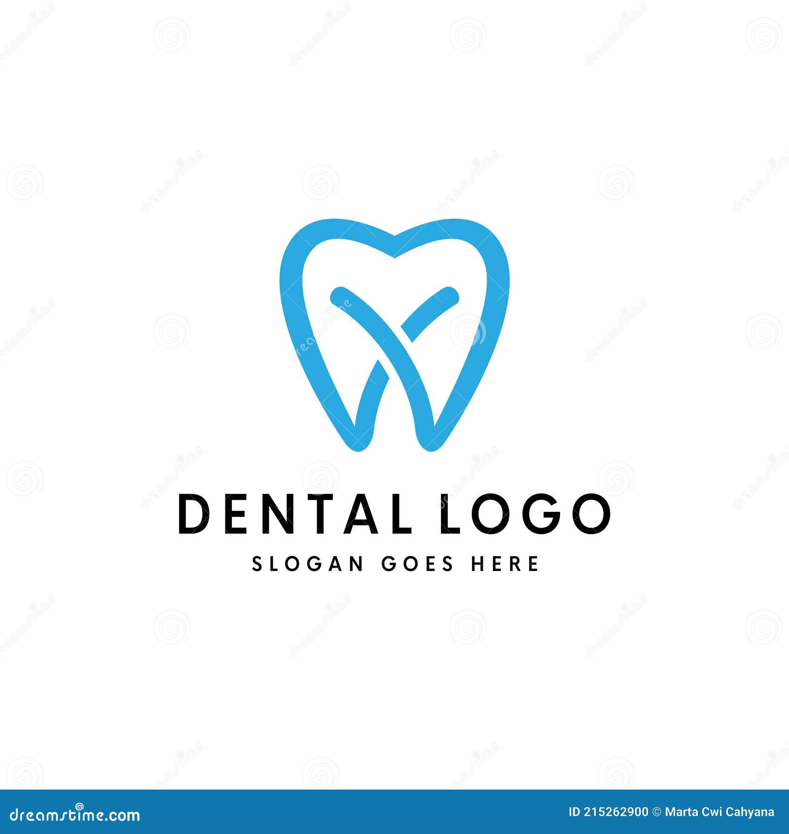 Zahn-Logo-Vektor vektor abbildung. Illustration von zahnarzt - 215262900