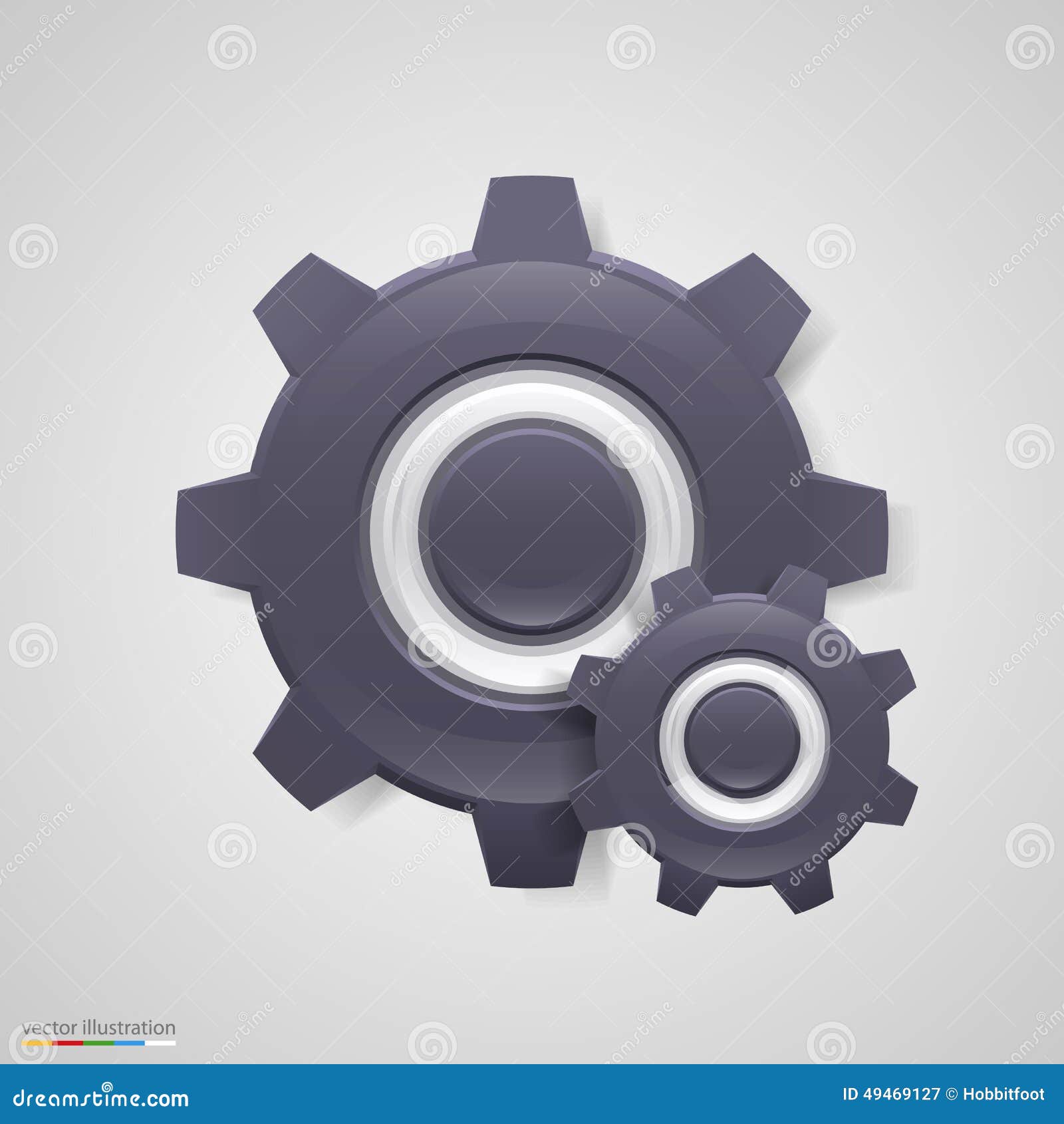 Zahnrad Vektor vektor abbildung. Illustration von technik - 49469127