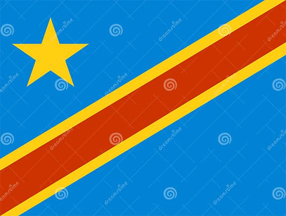 Zaire Flag stock illustration. Illustration of patriotism - 7697476