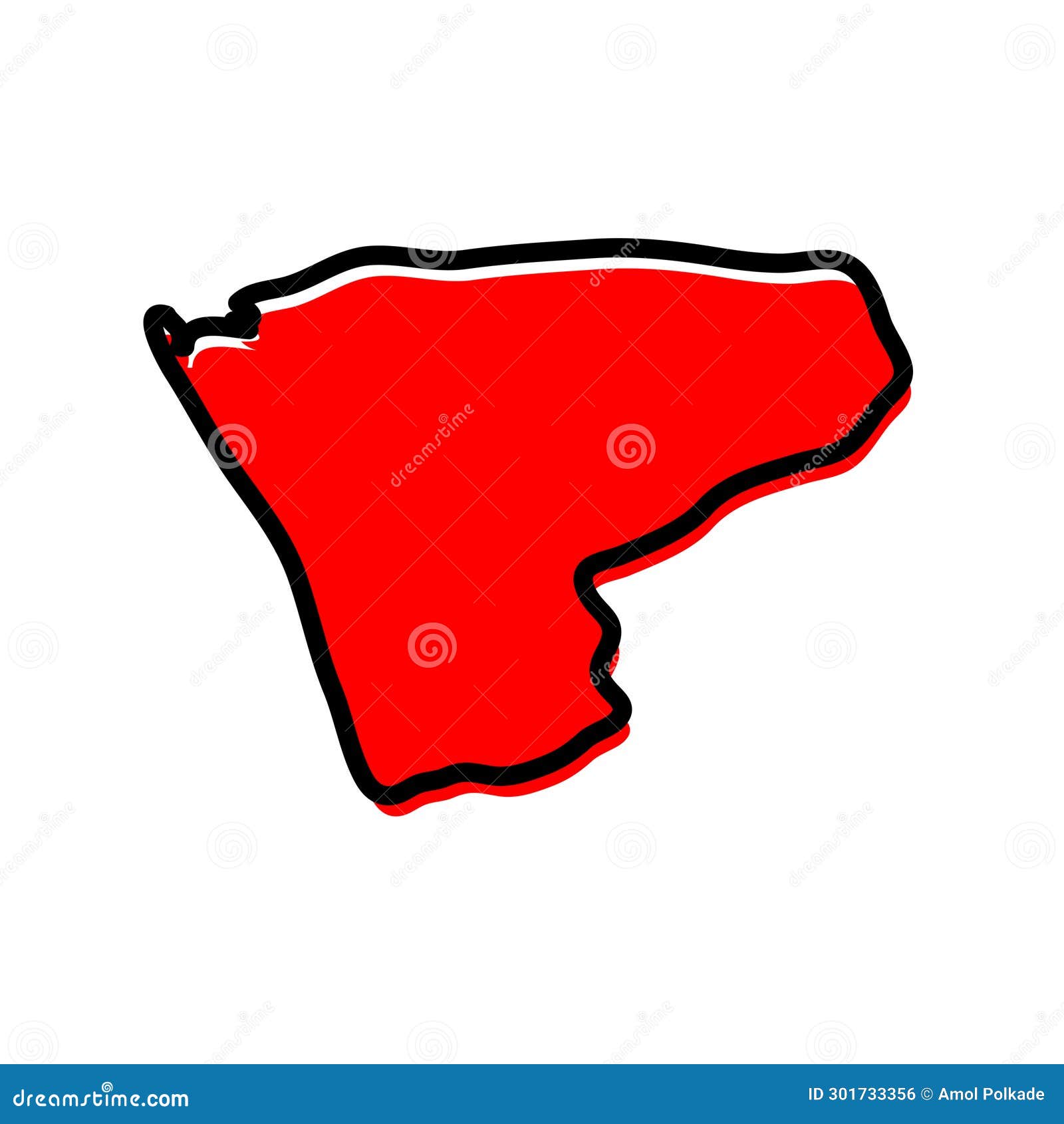 Zaire Province of Angola Vector Map Design Stock Vector - Illustration ...