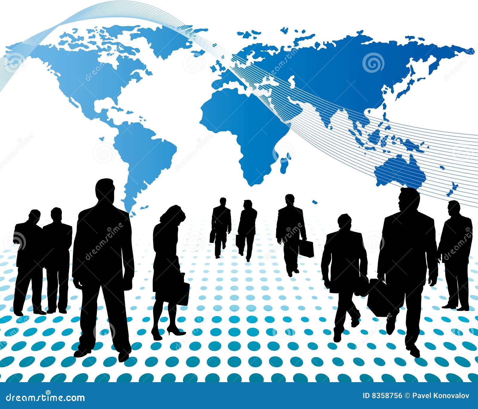 Zaken wereldwijd vector illustratie. Illustration of kennis - 8358756