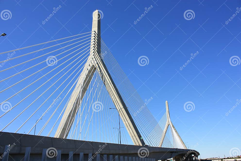 Zakim Bridge Boston stock photo. Image of city, ocean - 6931454