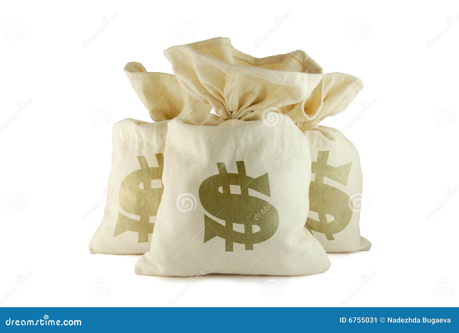 Zakken geld stock afbeelding. Image of verandering, welvaart - 6755031