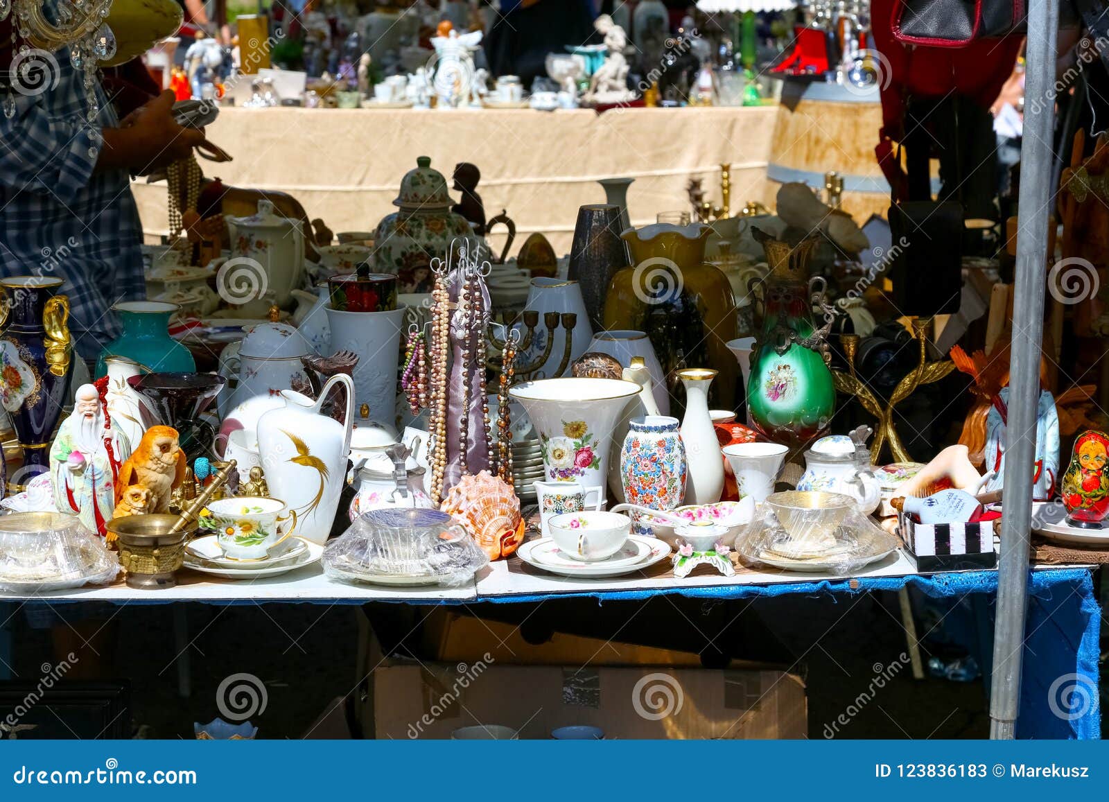 Various Objects on Sale during the Flea Market Editorial Stock Photo ...