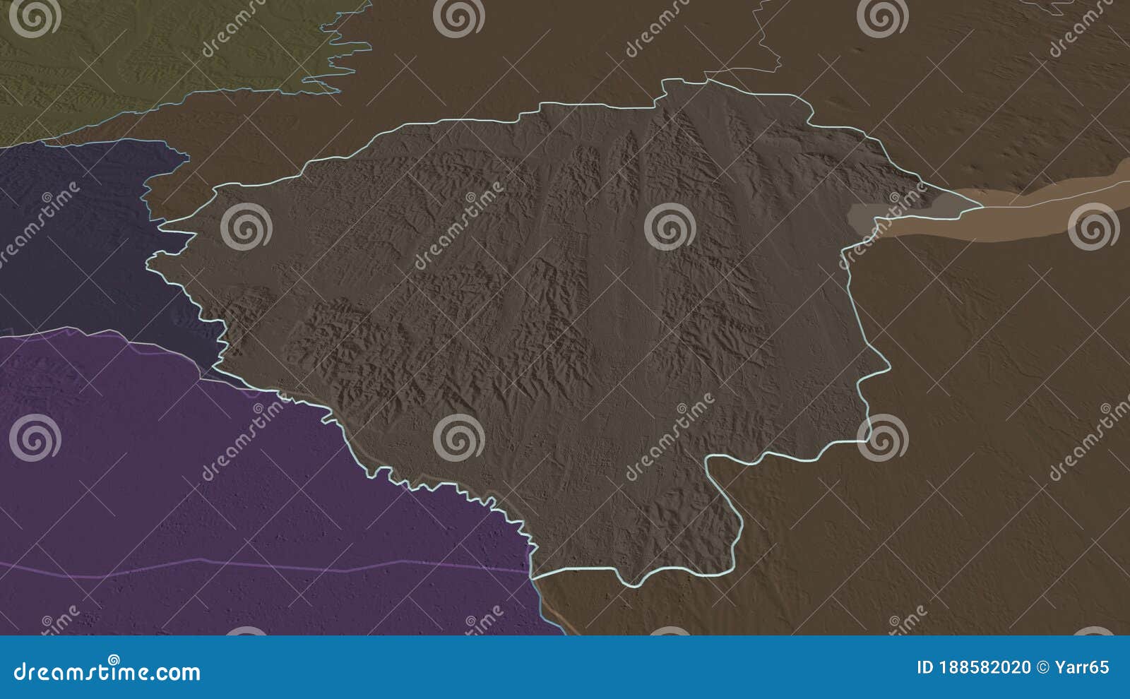 Zala, Hungary - Outlined. Administrative Stock Illustration ...