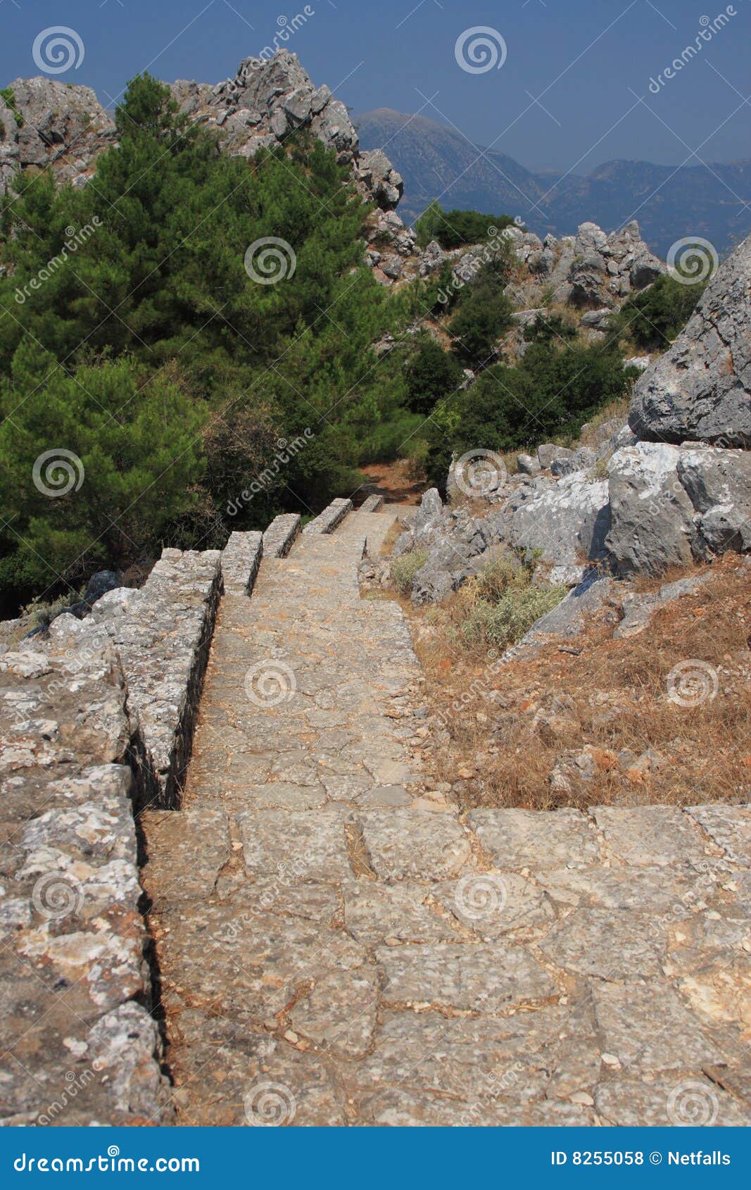 Zalogo stock photo. Image of epirus, clif, greece, steps - 8255058