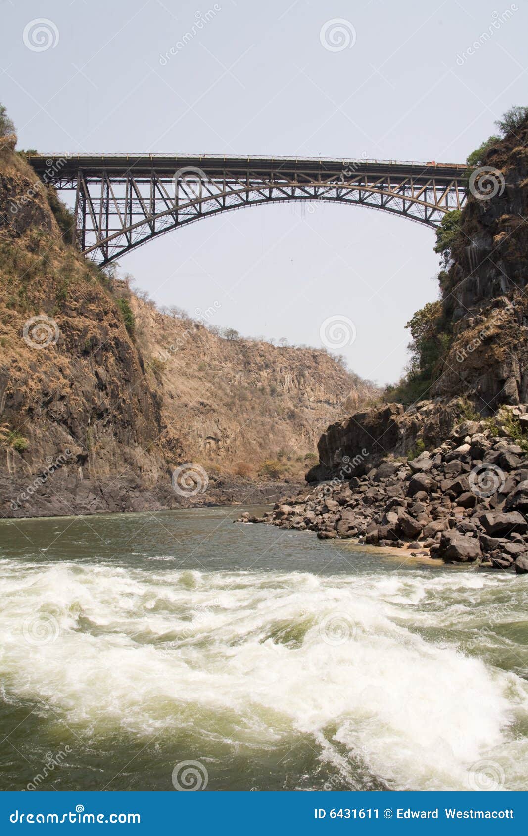 Zambezi Bridge stock image. Image of landscape, scenery - 6431611