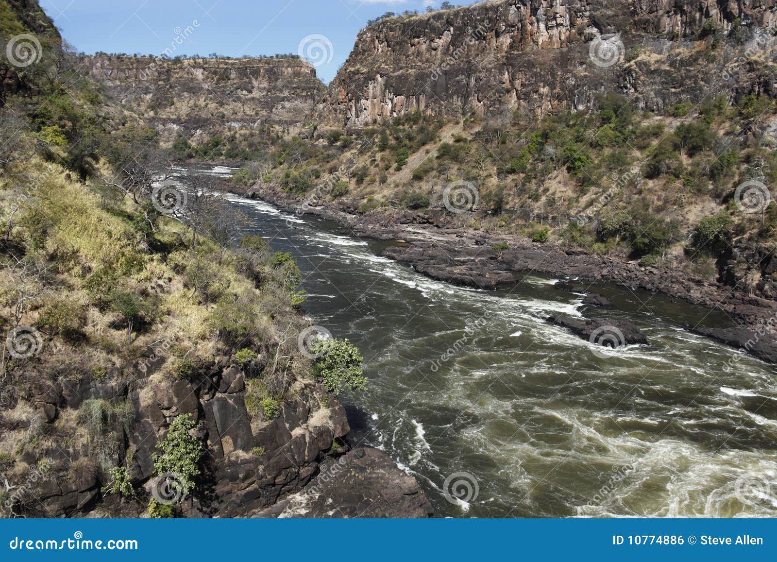 Zambezi River stock photo. Image of african, zimbabwe - 10774886