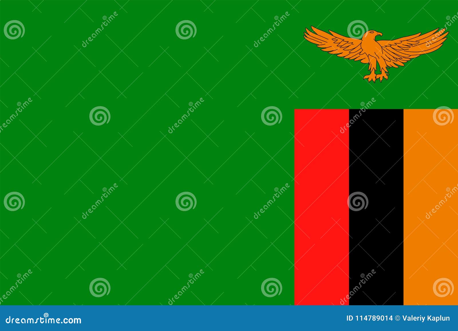 Zambia Flag Vector Flat Icon Stock Illustration - Illustration of icons ...