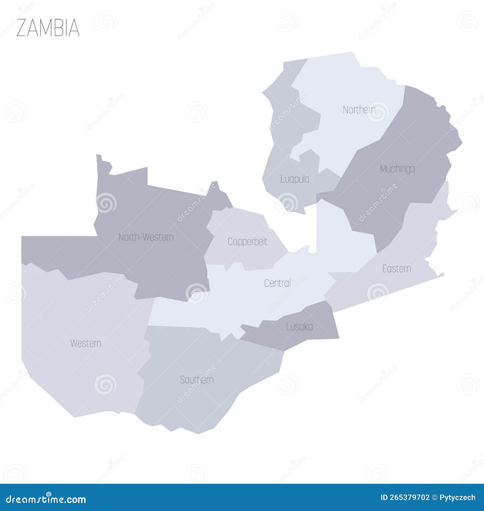 Zambia Political Map