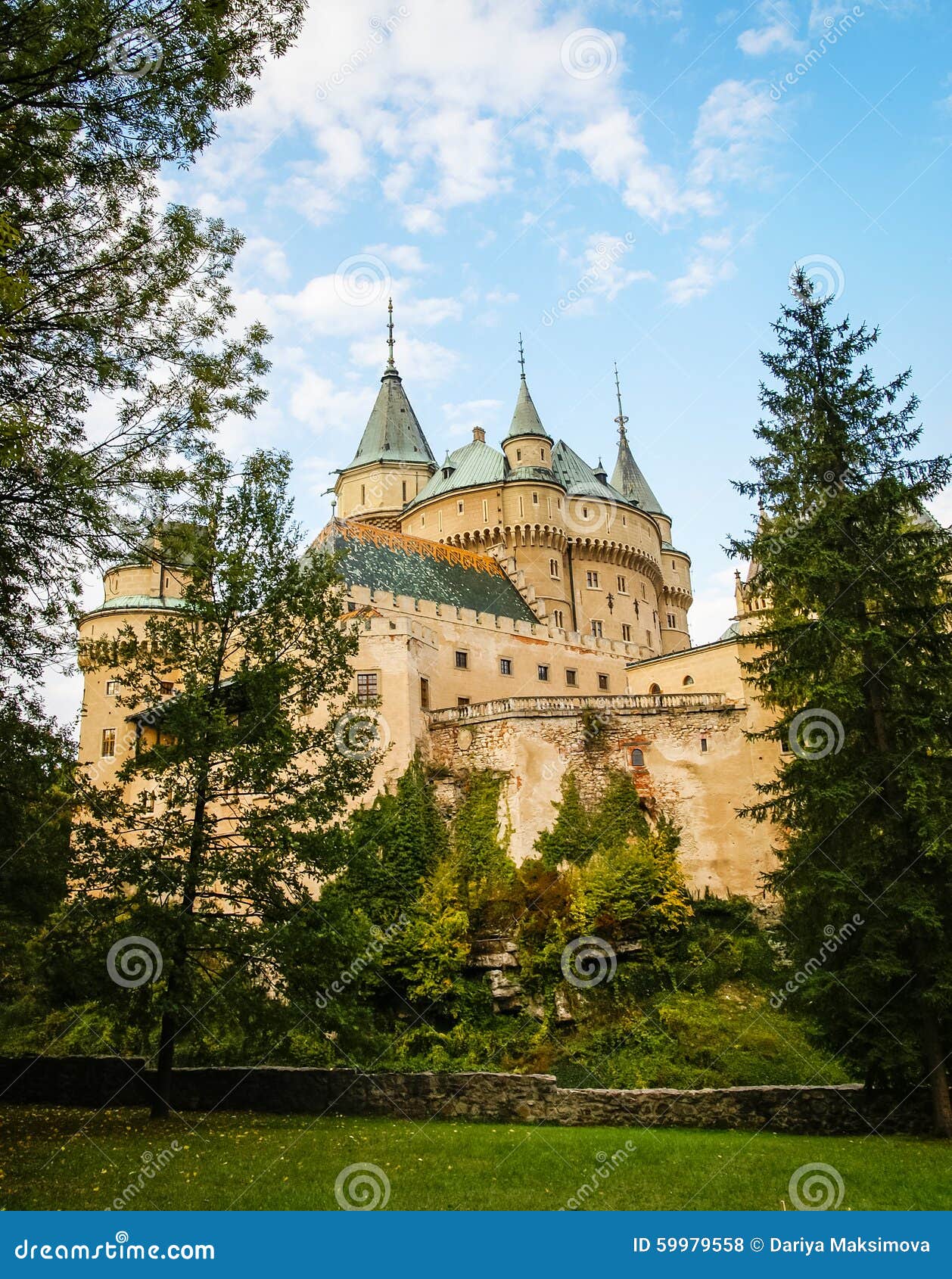 Zamek bojnice Slovakia zdjęcie stock. Obraz złożonej z budynek - 59979558