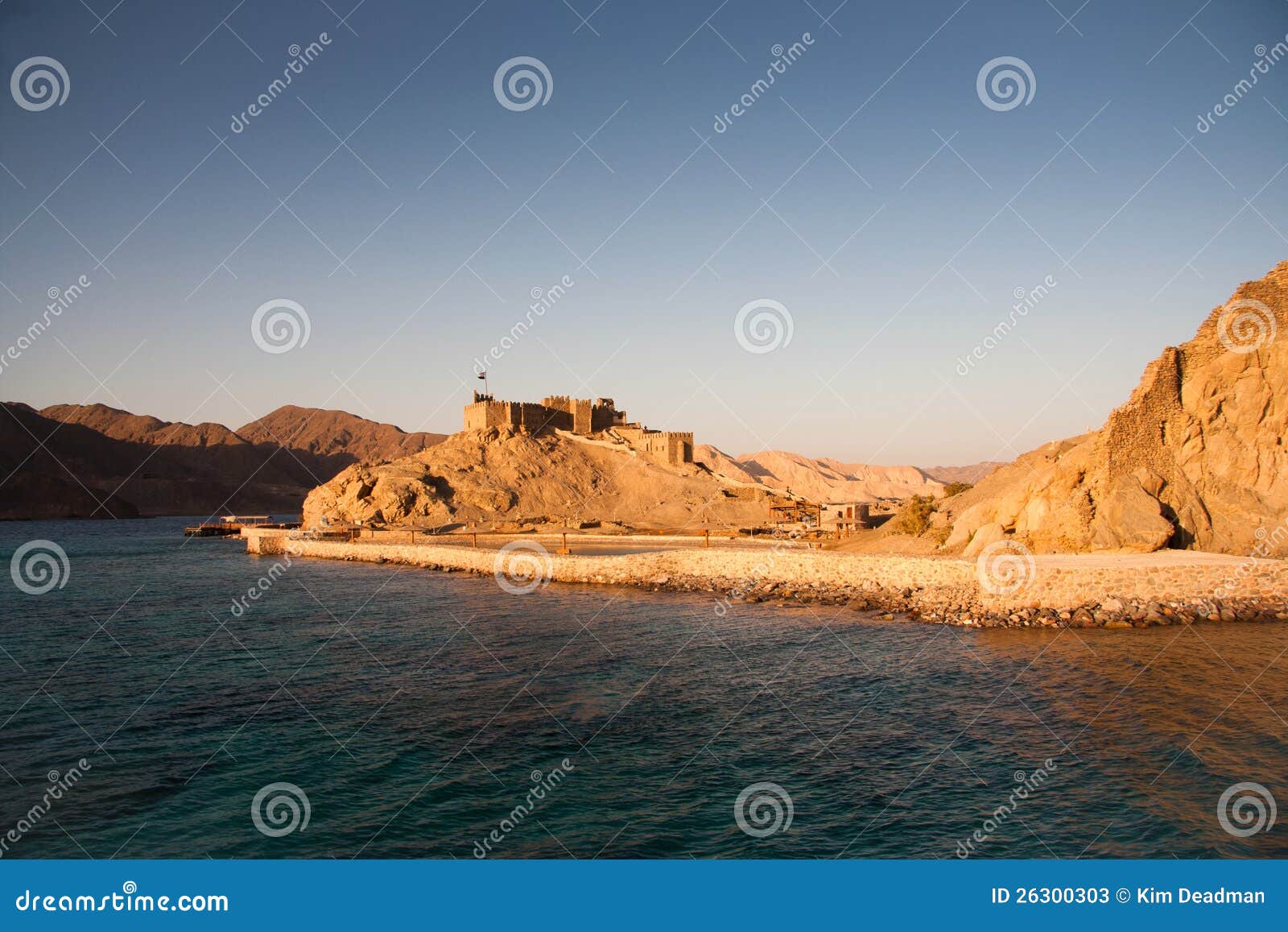 Zamon Castle stock image. Image of fort, ocean, cliff - 26300303
