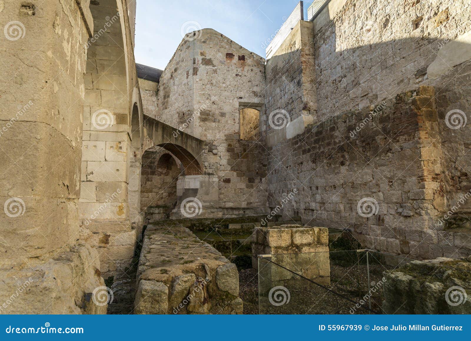 Zamora castle stock image. Image of sidewalk, medieval - 55967939