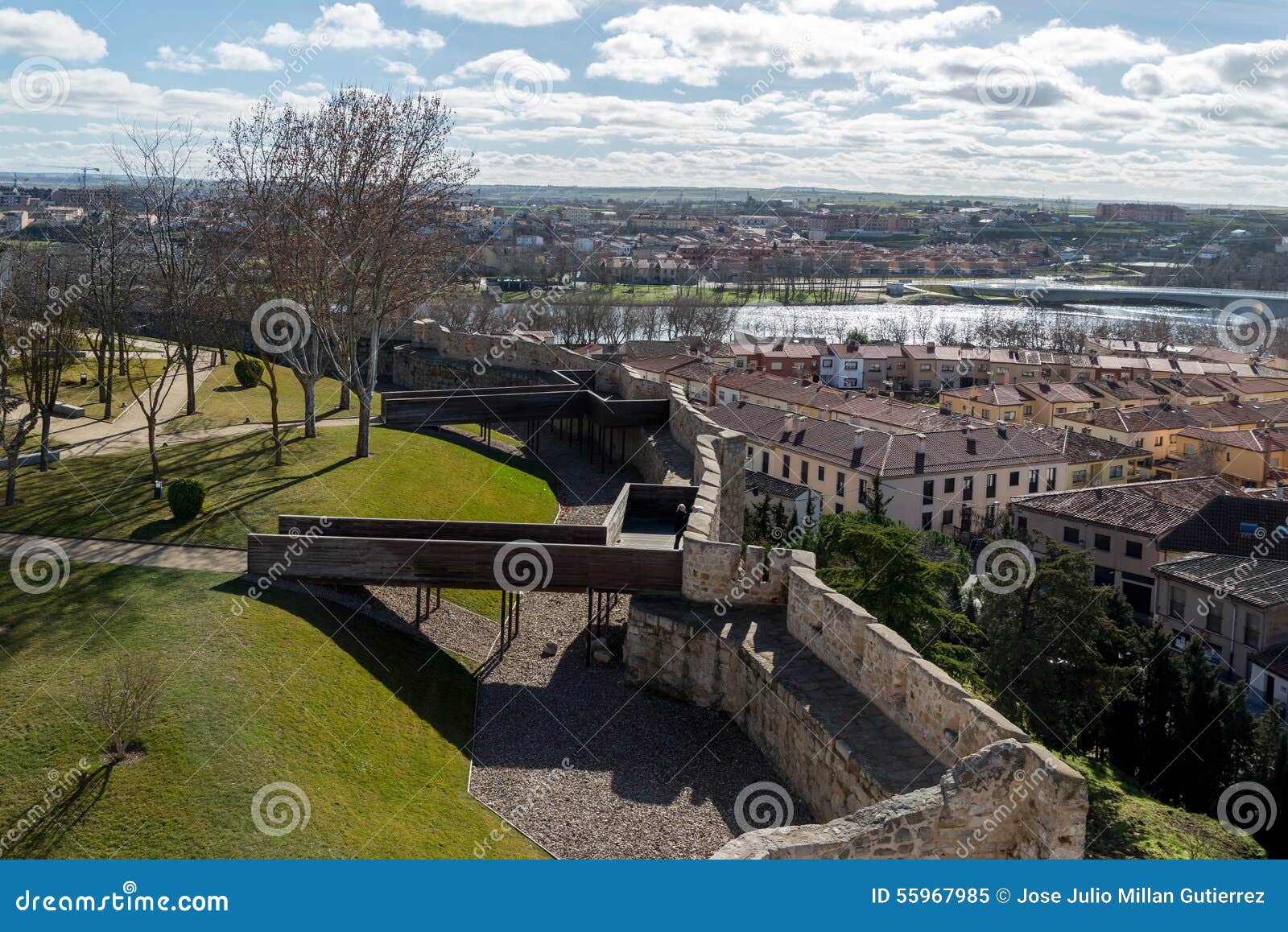 Zamora castle stock image. Image of medieval, roman, grass - 55967985