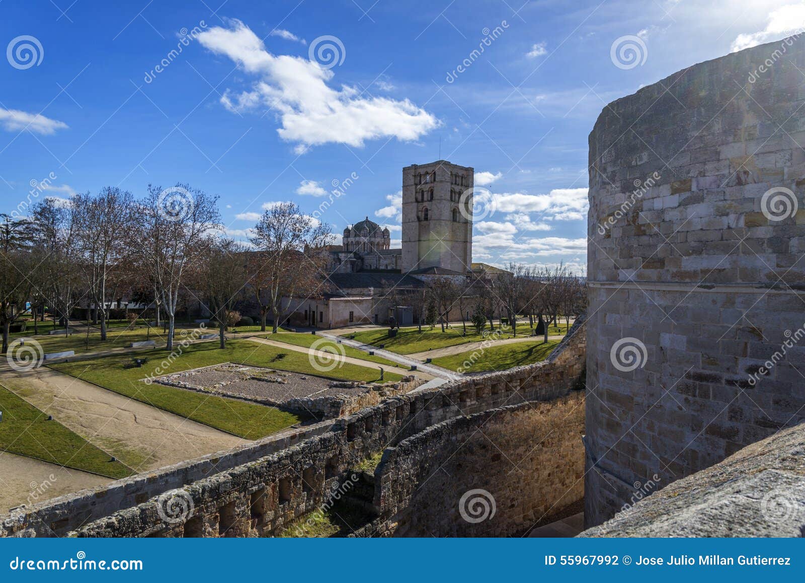 Zamora castle stock photo. Image of exterior, direction - 55967992