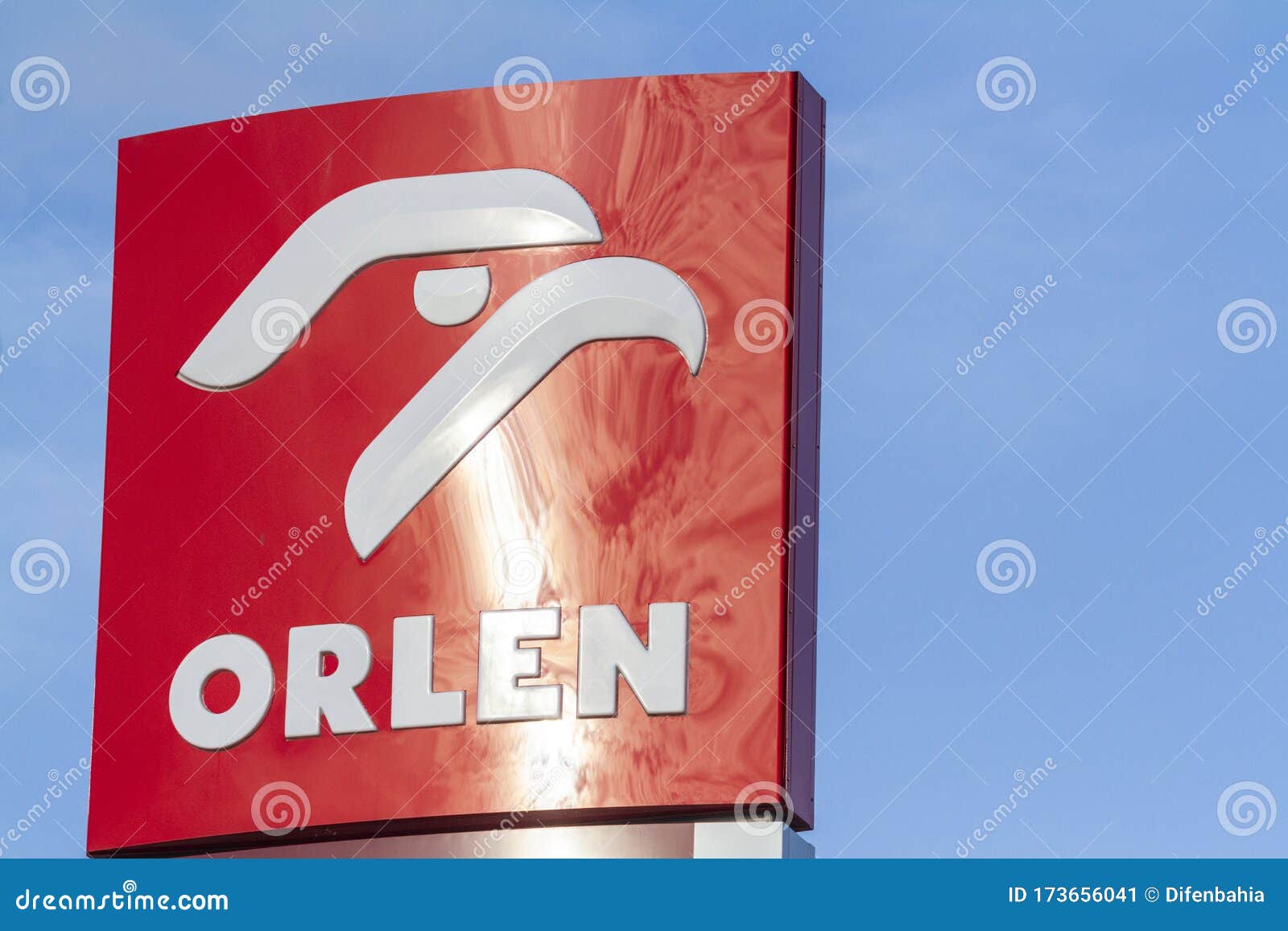 Logo Symbol Of ORLEN Fuel And Gas Station. PKN Orlen Is A Major Polish ... Logo Symbol Of ORLEN Fuel And Gas Station. PKN Orlen Is A Major Polish ...