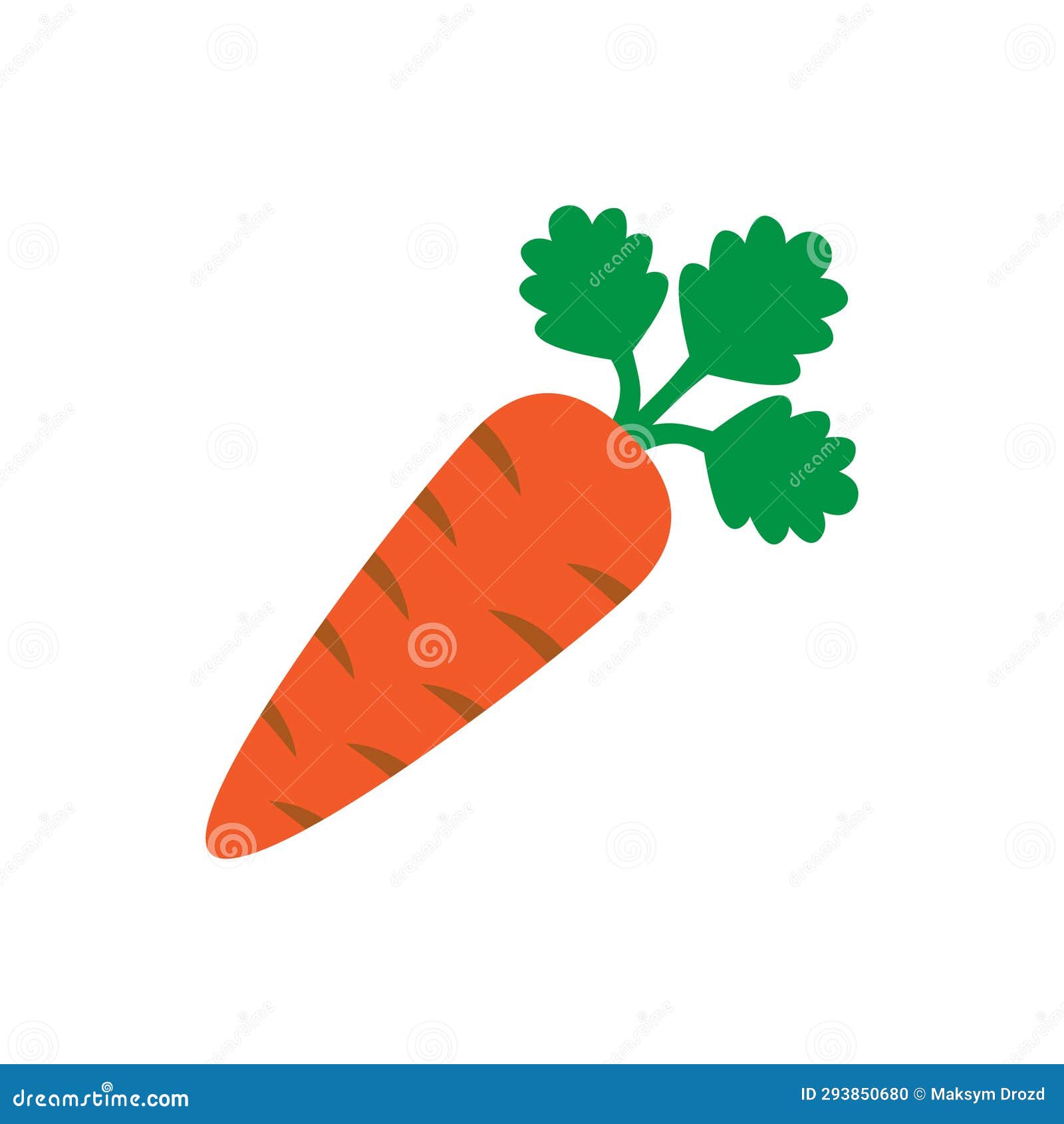 Zanahoria Vectorial Del Icono De Zanahoria En Estilo Plano. Ilustración ...