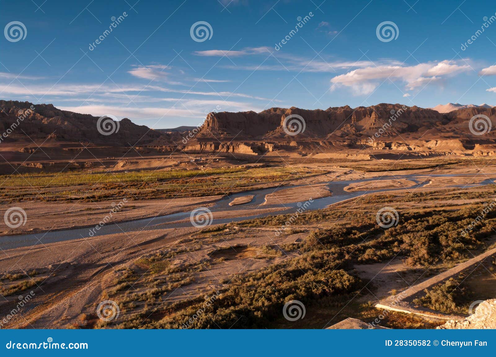 Zanda, Tibet stock photo. Image of cloud, blue, river - 28350582