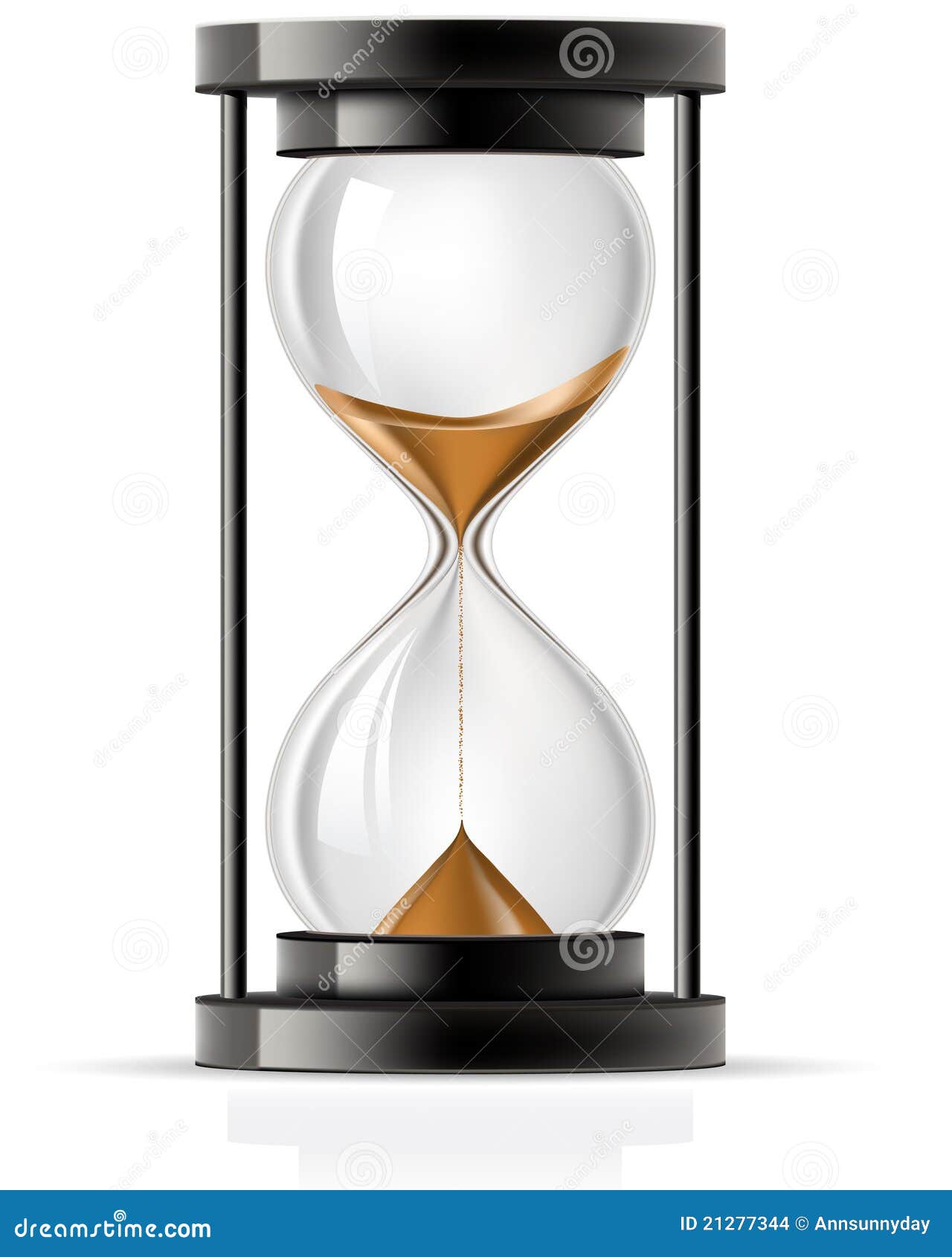 Zandloper vector illustratie. Illustration of instrument - 21277344