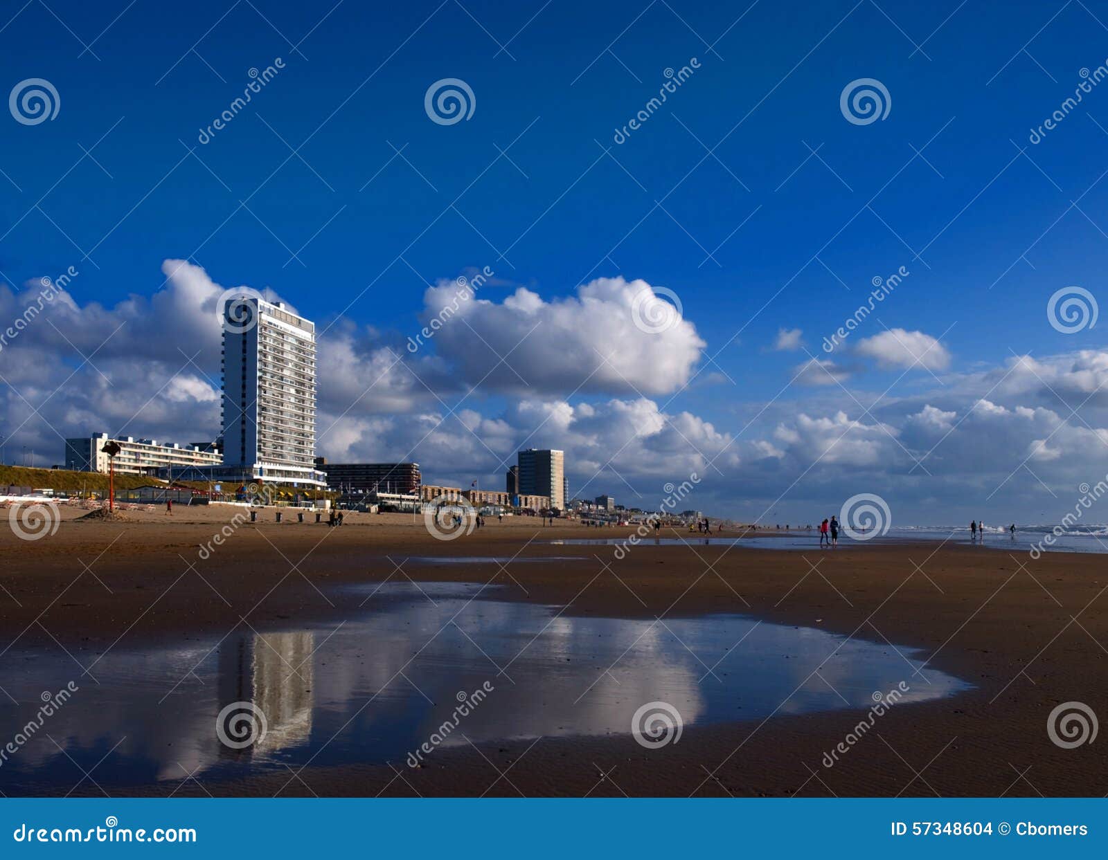 Zandvoort stock photo. Image of europe, flat, blue, evening - 57348604
