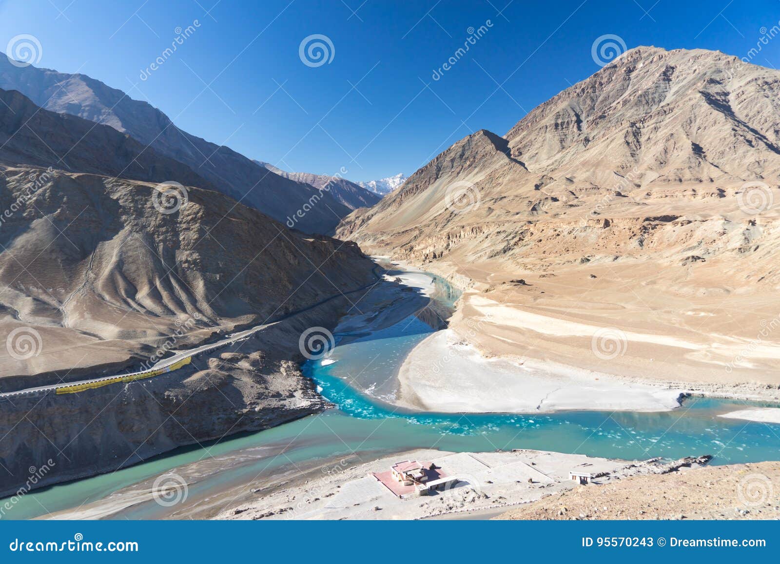 Zanskar Blue River stock image. Image of north, india - 95570243