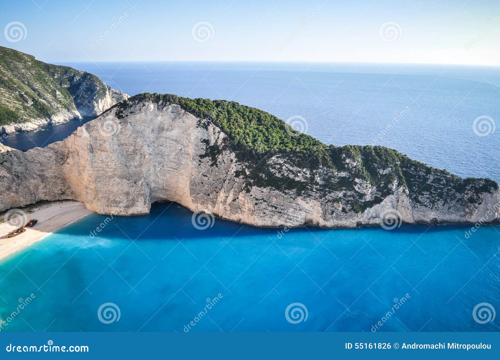 Zante shipwreck beach stock photo. Image of blue, angle - 55161826