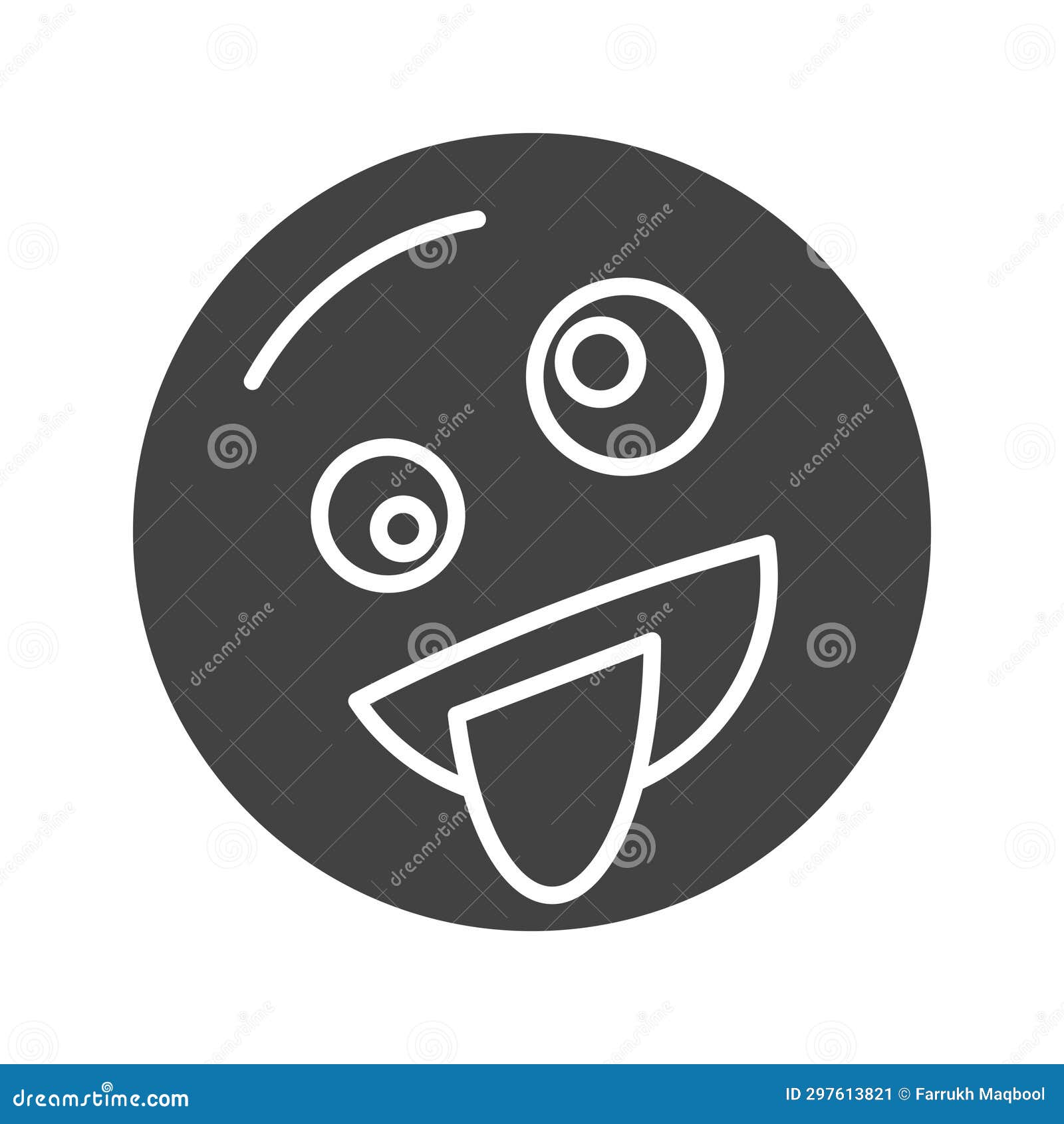Zany Face Icon Vector Image. Stock Illustration - Illustration of ...