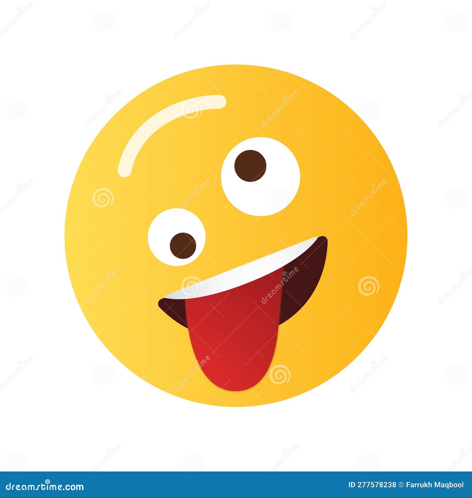 Zany Face Icon Vector Image. Suitable for Mobile Apps, Web Apps and ...