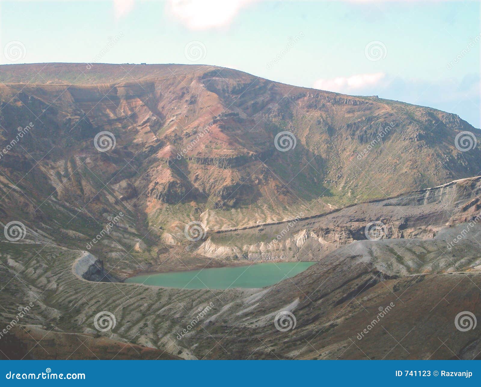 Zao lake stock image. Image of mountain, relief, rocks - 741123