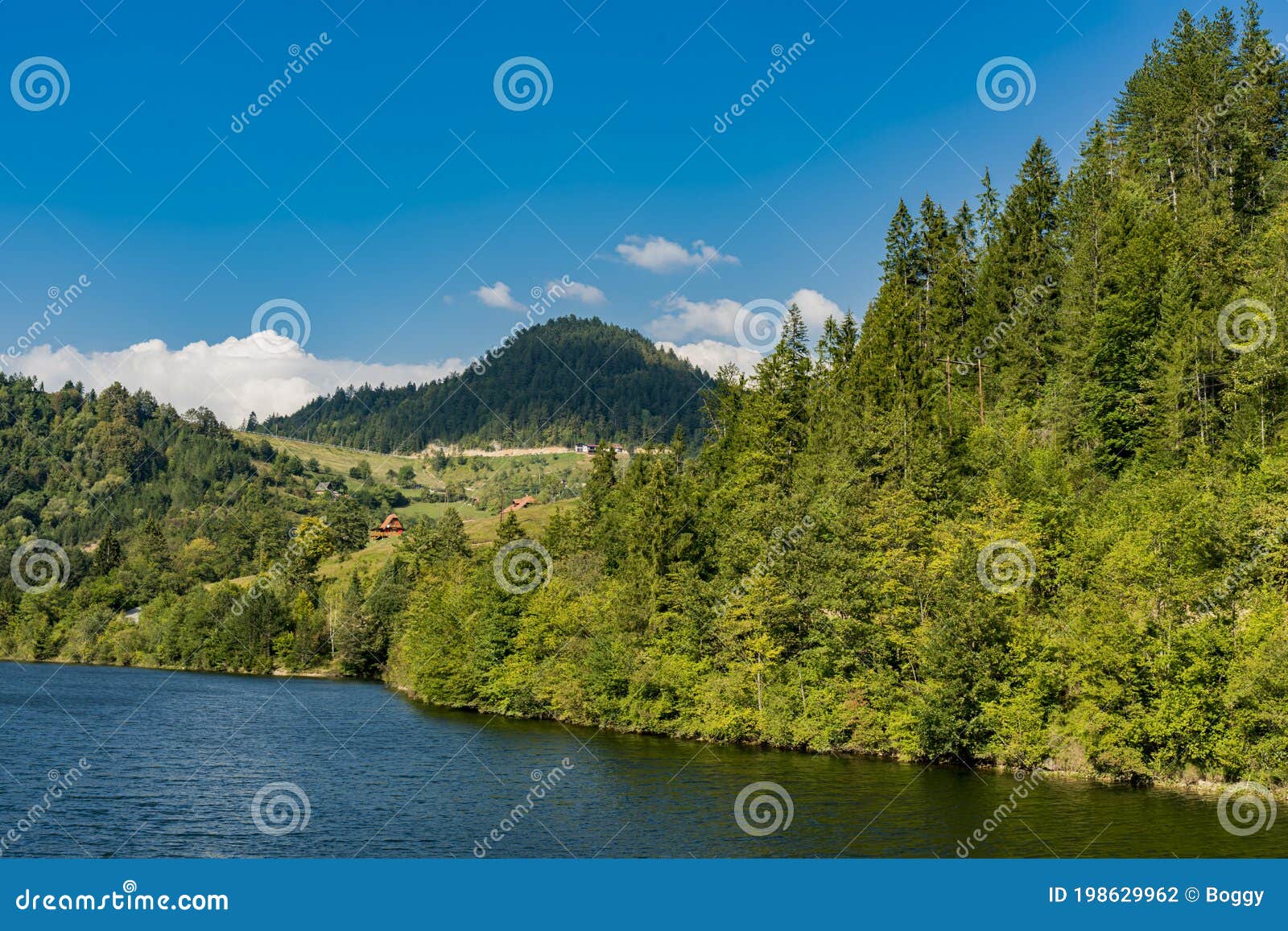 Zaovine lake in Serbia stock photo. Image of scenic - 198629962
