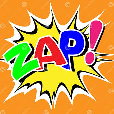 Zap stock vector. Illustration of grunge, star, book, comic - 5751723