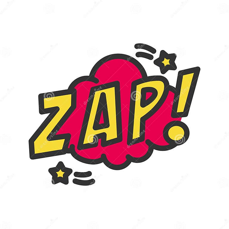 Zap Bubble Icon Image. stock illustration. Illustration of chat - 287231063