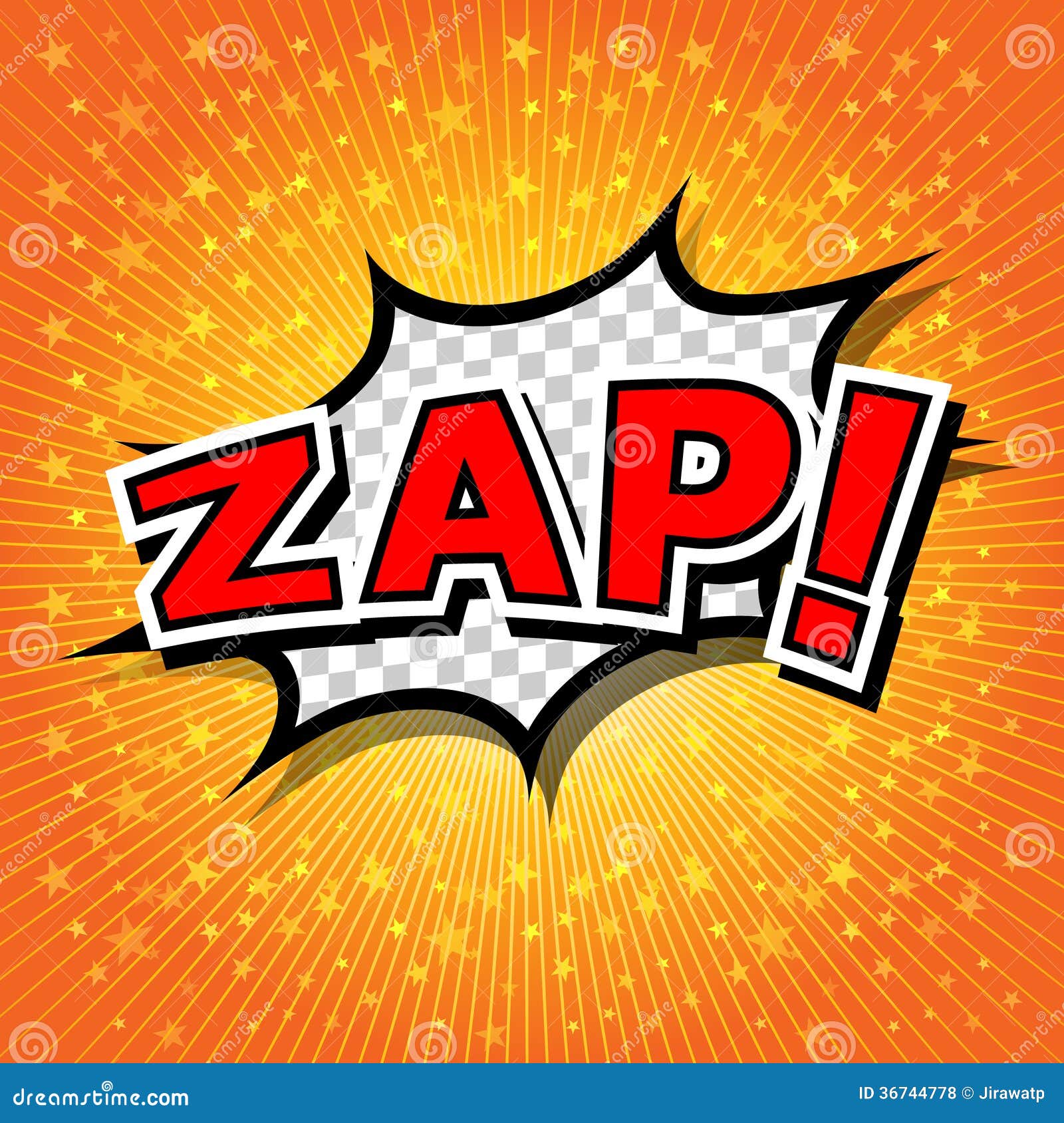 Zap! stock vector. Illustration of funny, dynamite, blast - 36744778