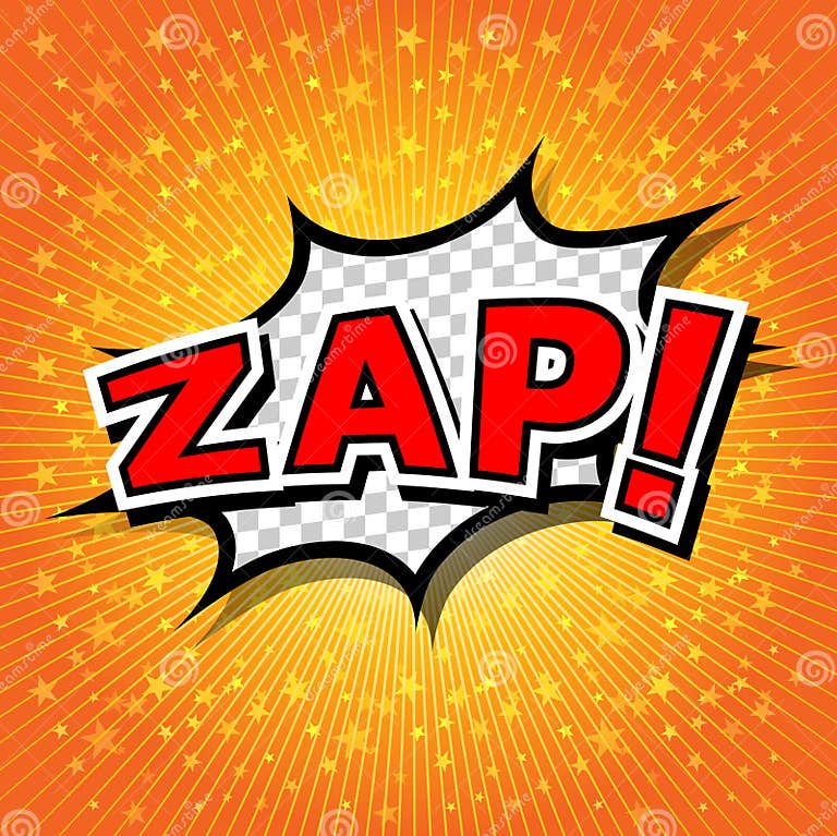 Zap! stock vector. Illustration of funny, dynamite, blast - 36744778