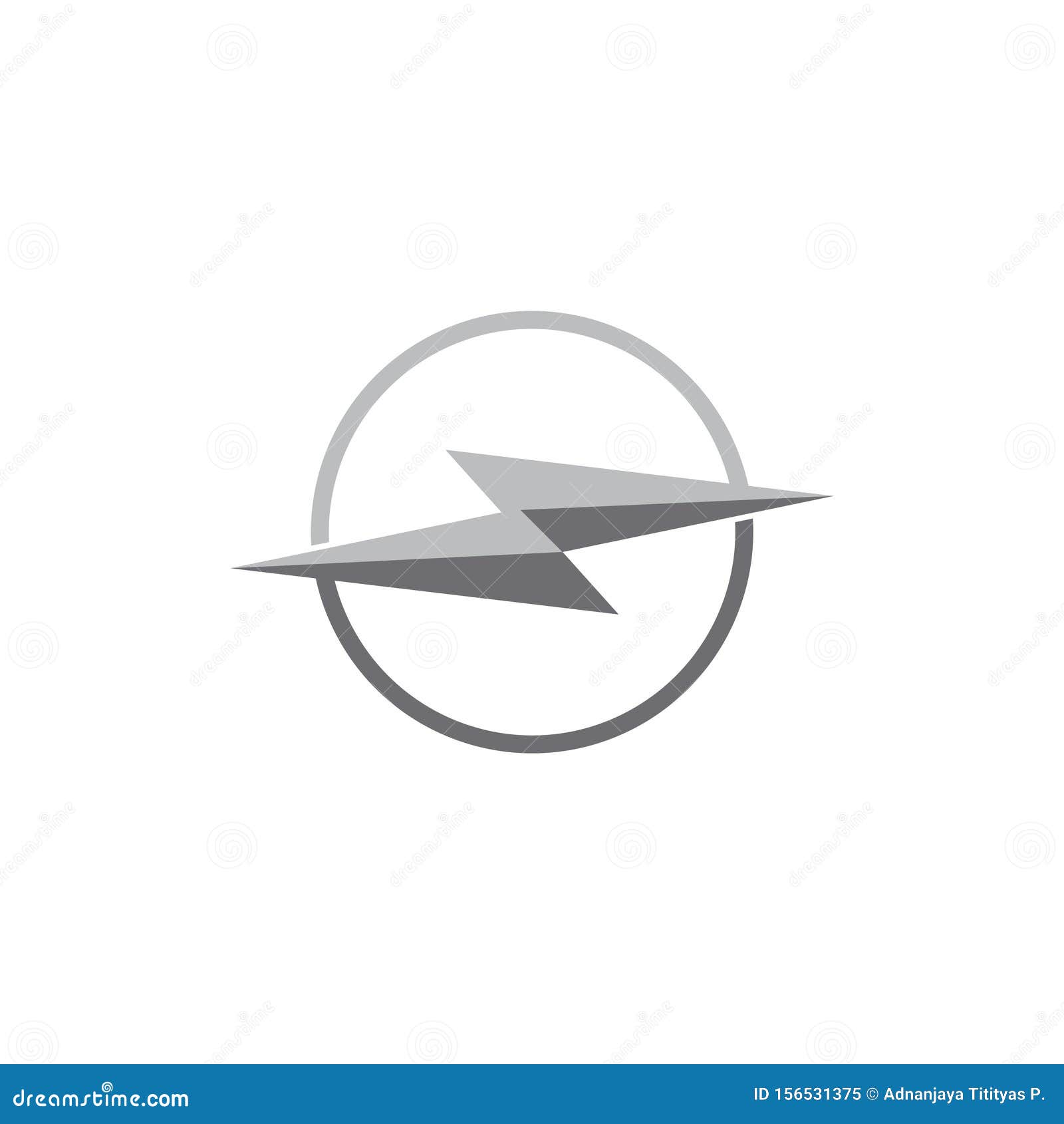 Zap Thunder Shape Geometric Logo Vector Stock Vector - Illustration of ...