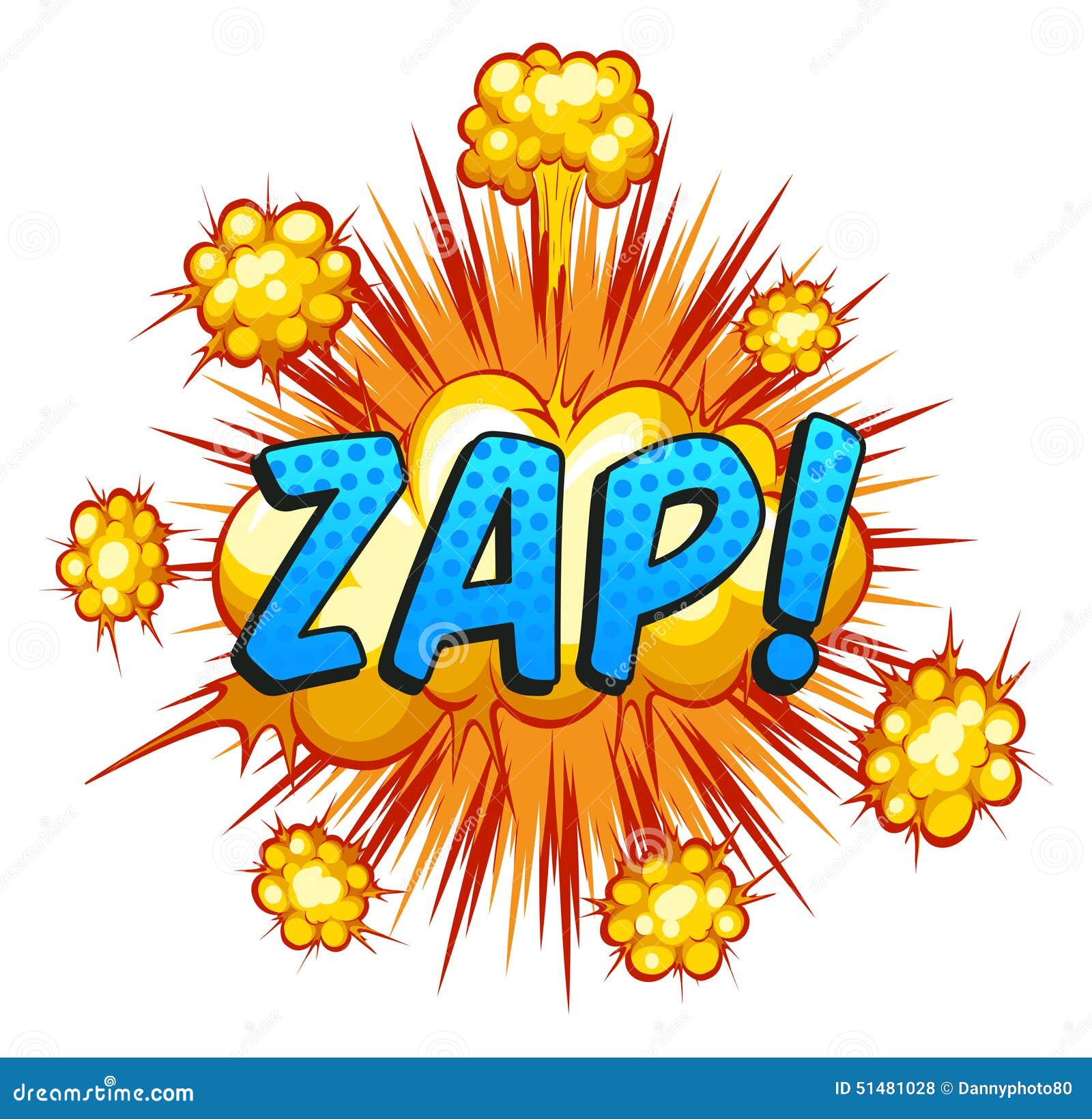 Zap stock vector. Illustration of crash, expression, drawing - 51481028