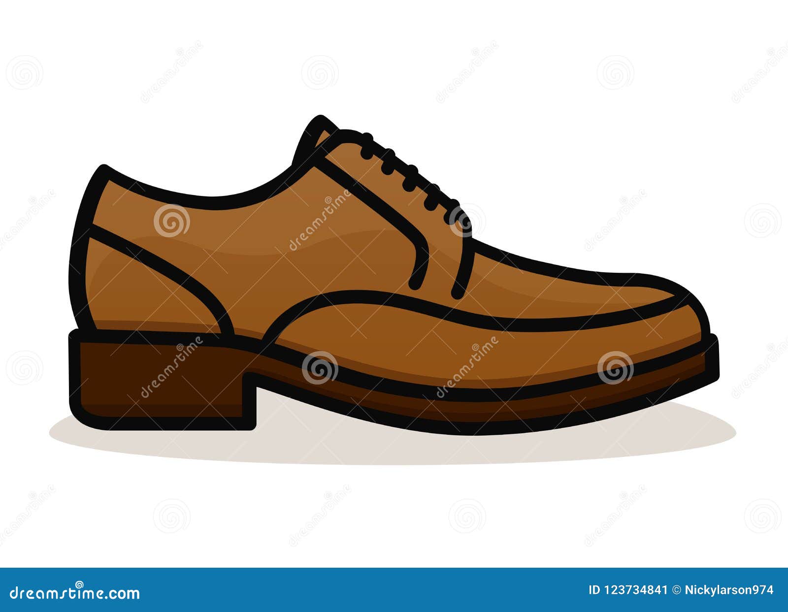 Zapato Del Vector En El Fondo Blanco Ilustración del Vector ...