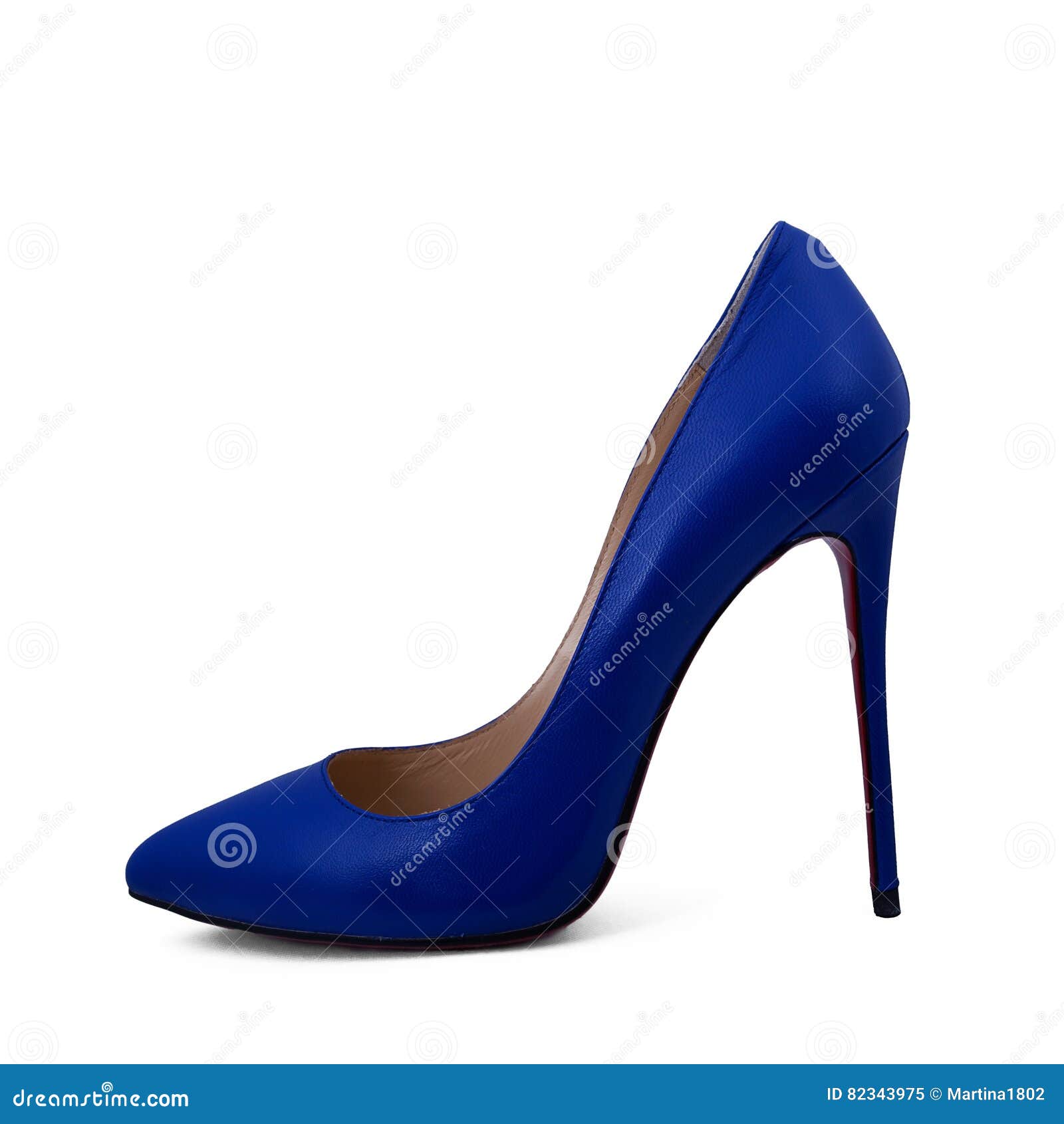 Zapatos azules imagen de archivo. Imagen de color, estiletto - 82343975