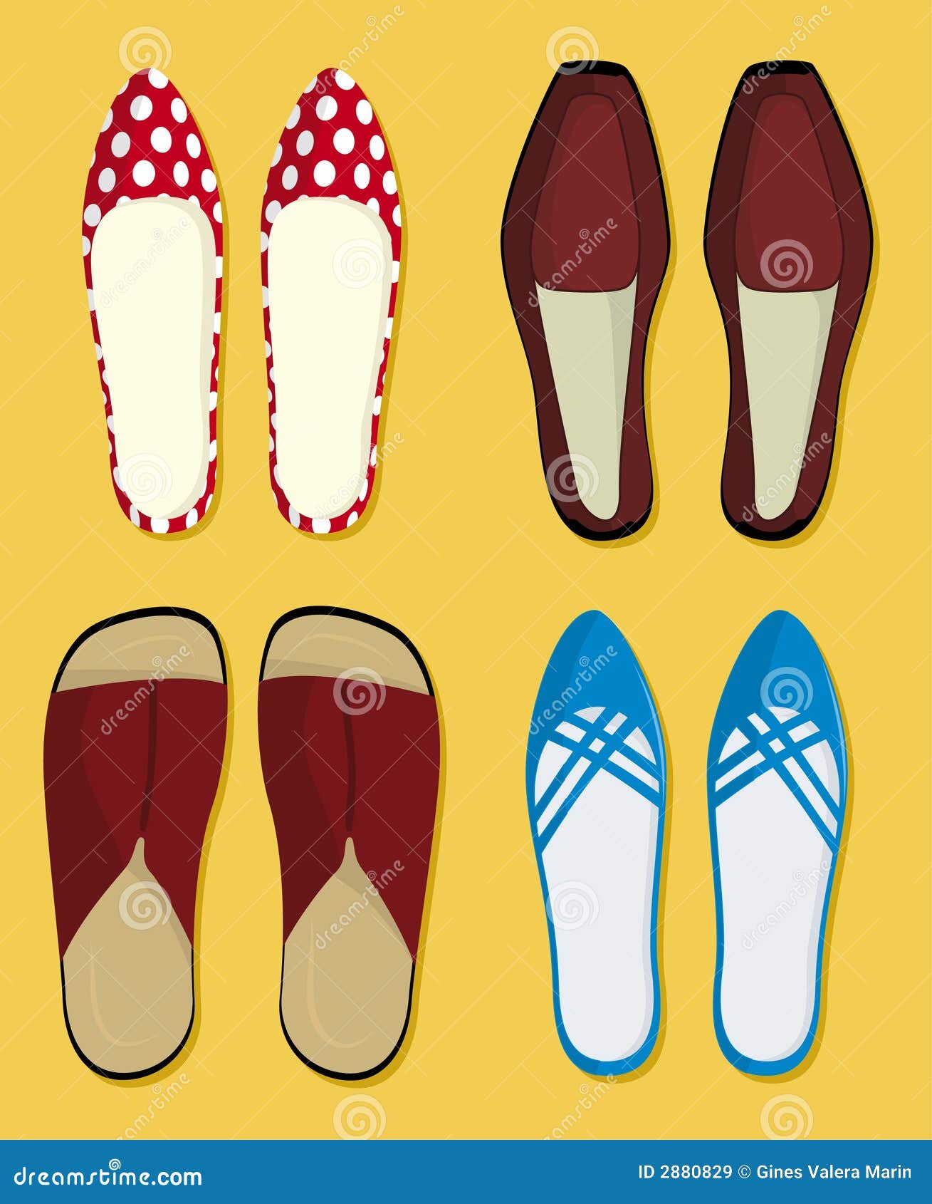 Zapatos (vector) ilustración del vector. Ilustración de handmade - 2880829