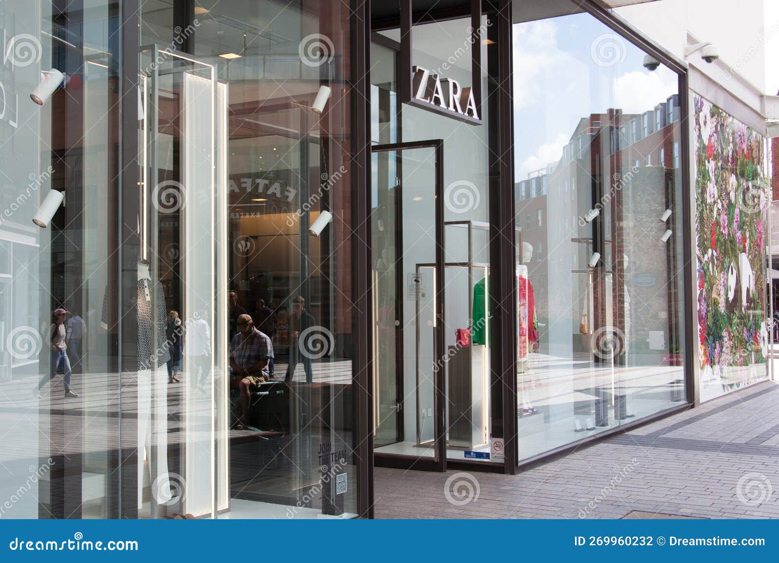 The Zara Shop in Exeter, Devon in the UK Editorial Photography - Image ...