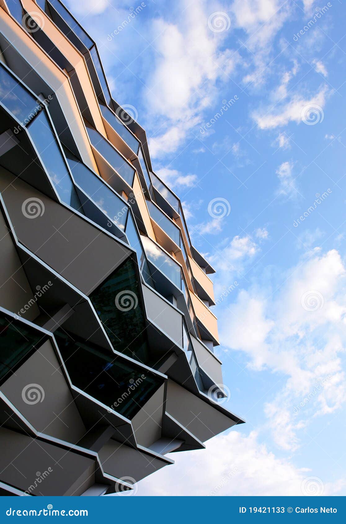 Zaragoza modern building stock image. Image of corporate - 19421133