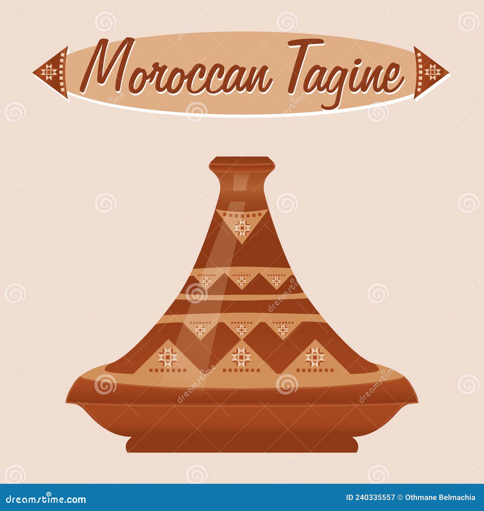 Set Of Tajine Or Tagine Moroccan Cartoon Icon Design Template With ...
