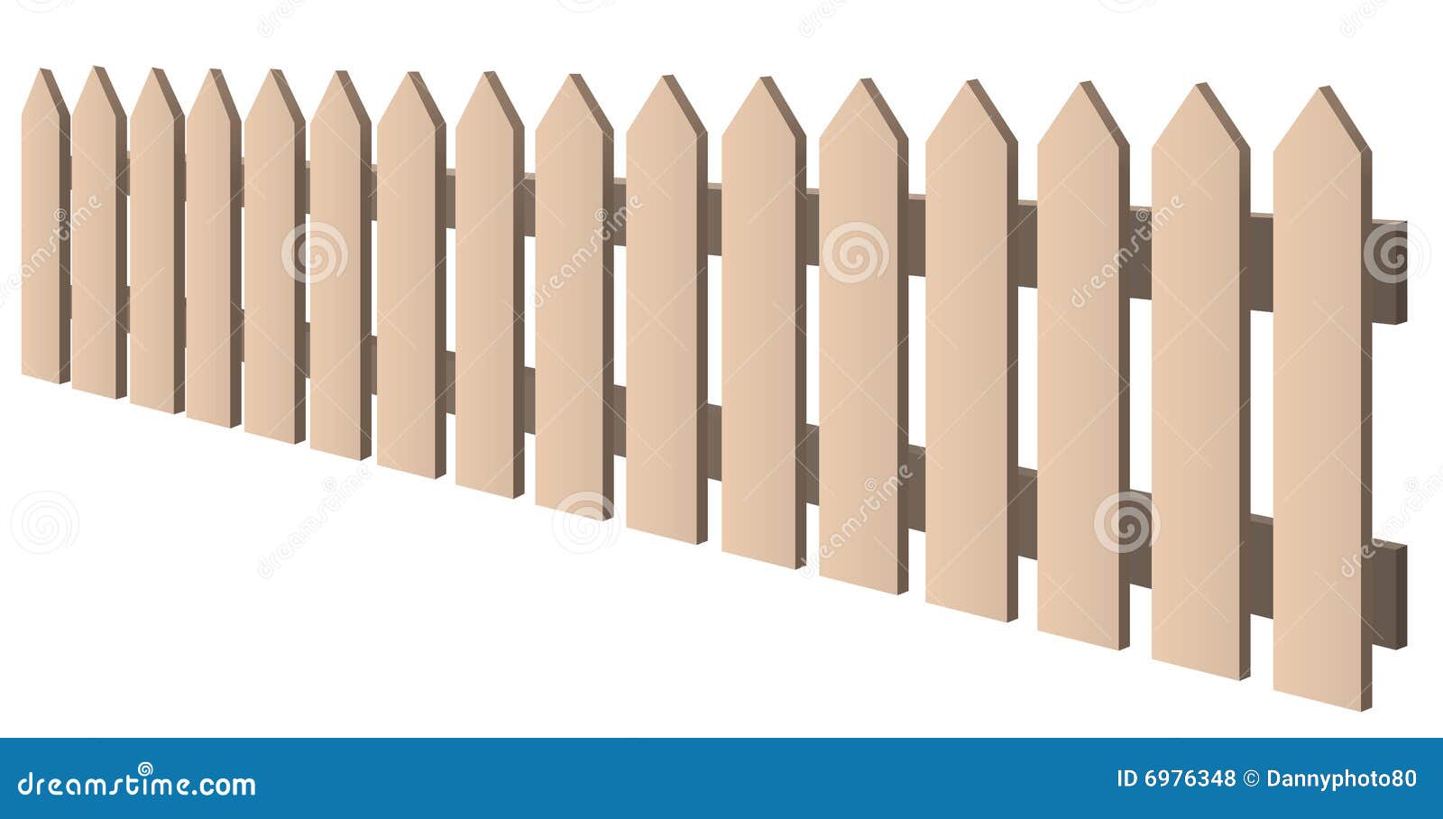 Zaun stock abbildung. Illustration von karikatur, zeichnung - 6976348