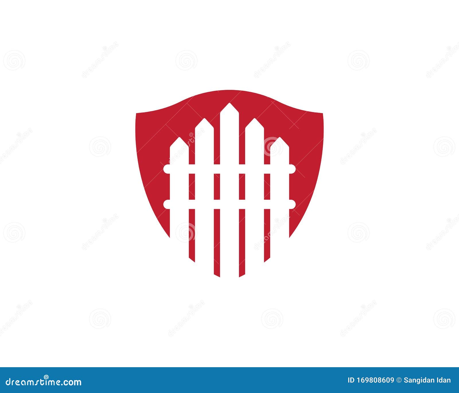 Zaun-Symbol-Logo-Vektorgrafik Vektor Abbildung - Illustration von ...