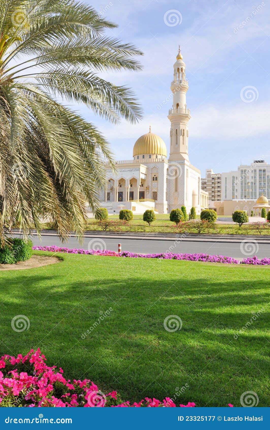 Mosque In Park Of Doha, Qatar Royalty-Free Stock Photography ...