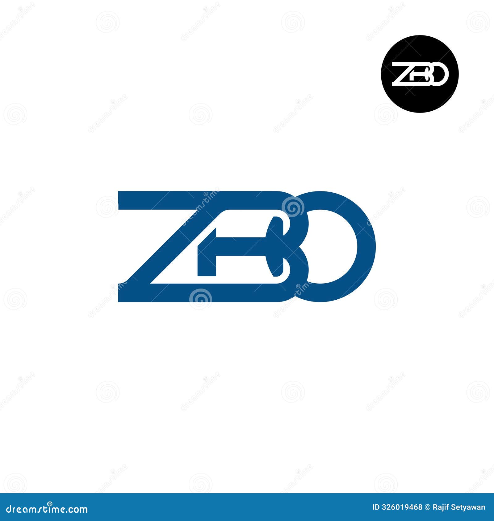 ZBO Logo Letter Monogram Design Stock Vector - Illustration of ...
